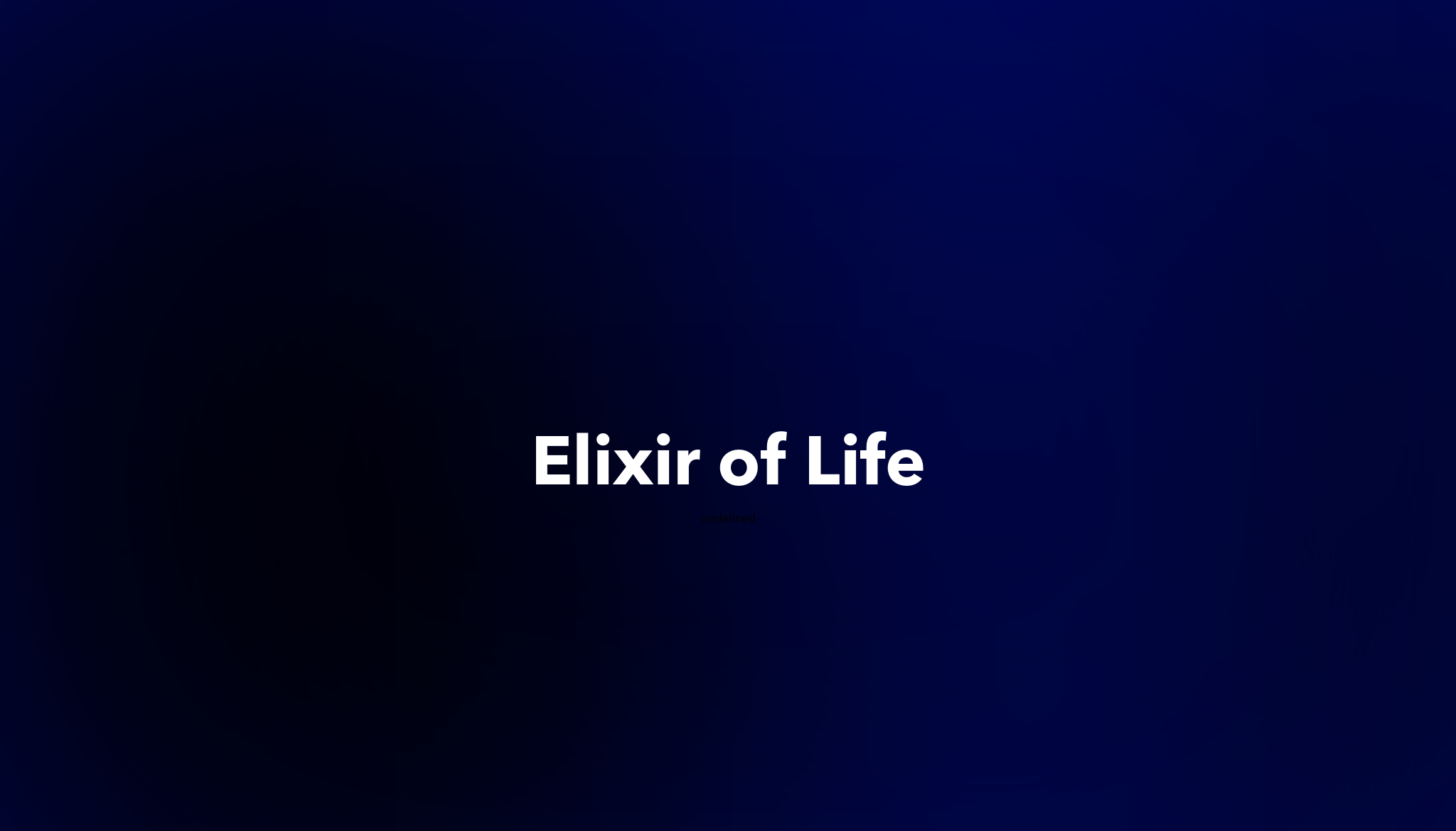 Elixir of Life | Dework
